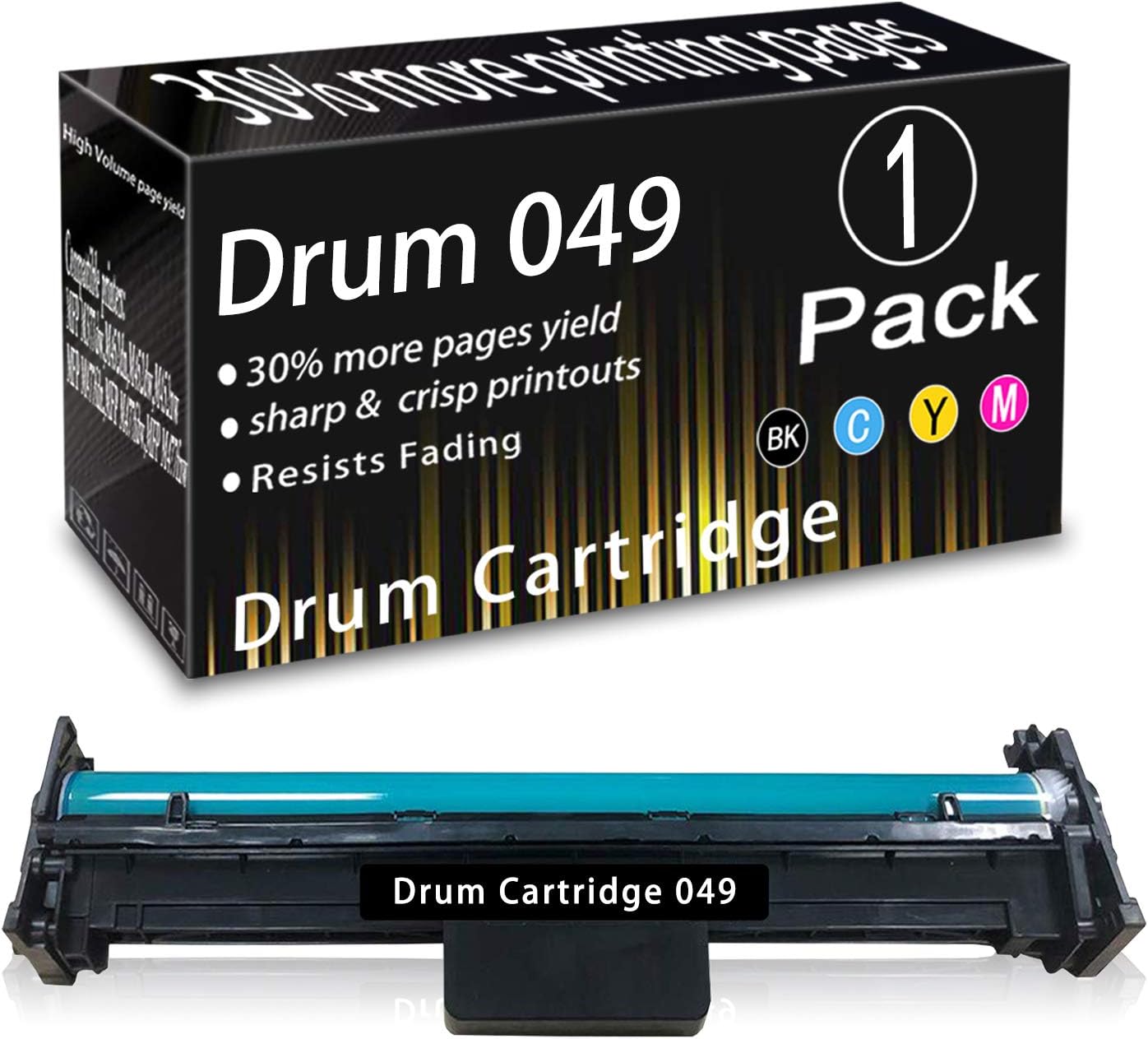 Amazon.com: 1-Pack Black 049 Drum Cartridge Replacement for Canon ...