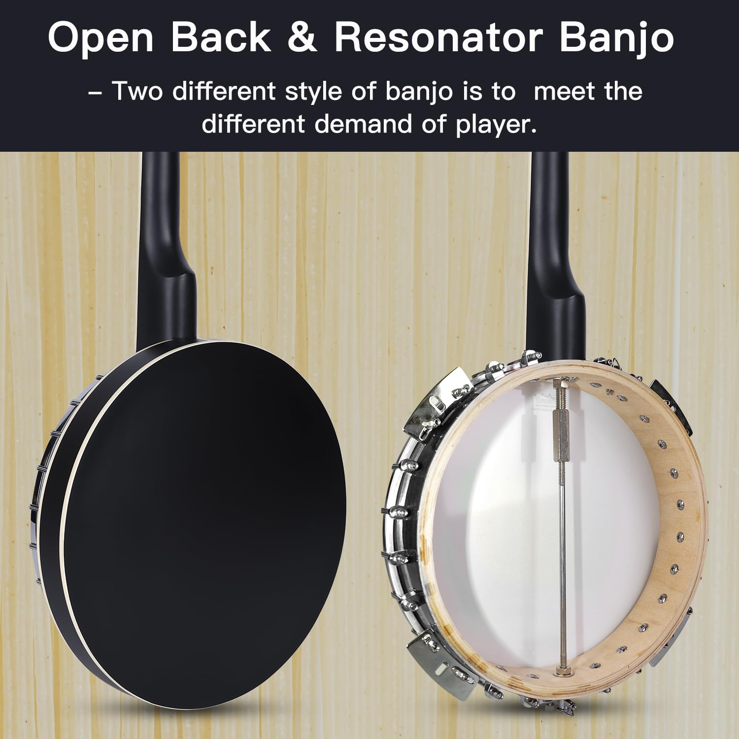 Mua ADM Banjo 5 String Full Size Banjoes Set, 38 Inch Beginner Banjo ...