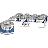Amazon.com: Sterno Fuel Cans - 4-Hour Burn, (12-Pack) Chafing Dish Fuel ...