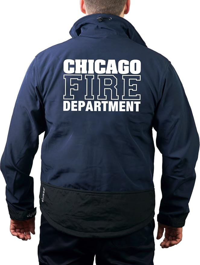 Chicago Fire Dept Softshell Jacket Navy Work with Standard Emblem ...