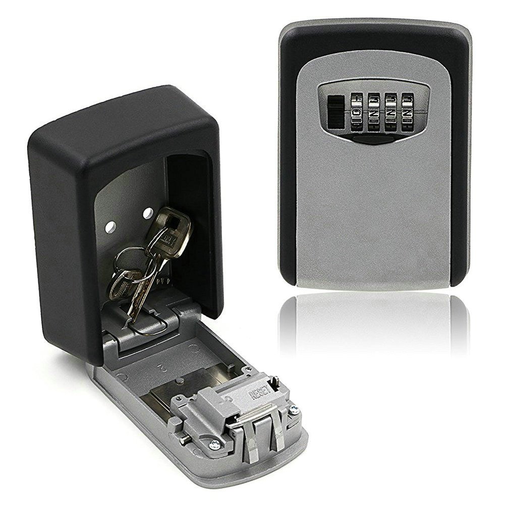 Waterproof Key Storage Lock Box 4 Digit Combination Sturdy Wall Waterproof Key Storage Lock Box 4 Digit Combination Sturdy Wall