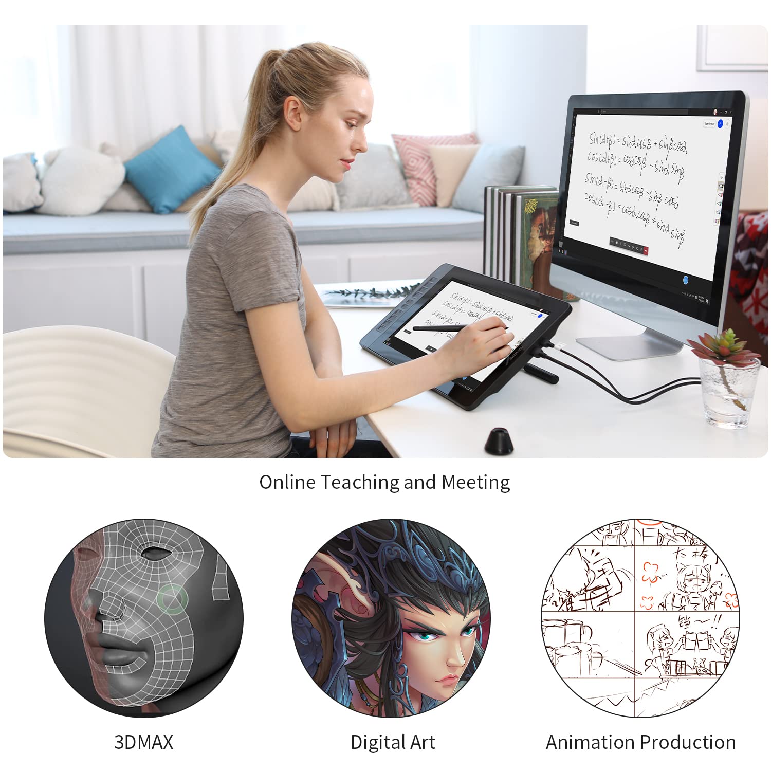 Mua Drawing Tablet with Screen GAOMON PD1560 Drawing Monitor Art Tablet ...