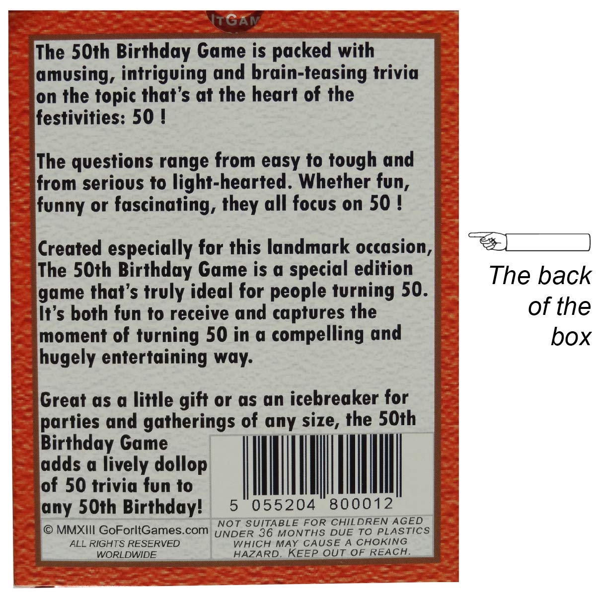 50th Birthday The Game Amusing Gift Idea Or Fun Party Ice Breaker 50th-birthday-the-game-amusing-gift-idea-or-fun-party-ice-breaker