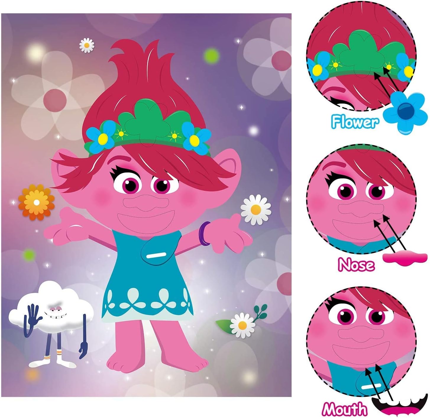 BeYumi Queen Barb Stick Game Pin The Tail Party Supplies Pin The Nose ...