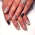 Amazon.com : Halloween Press on Nails Short Square Fake Nails with Cute ...