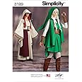 Amazon.com: Simplicity 8199 Women's Fantasy Warrior Halloween and ...