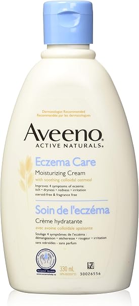 Aveeno Eczema Care Moisturizing Cream, with soothing colloidal oatmeal ...