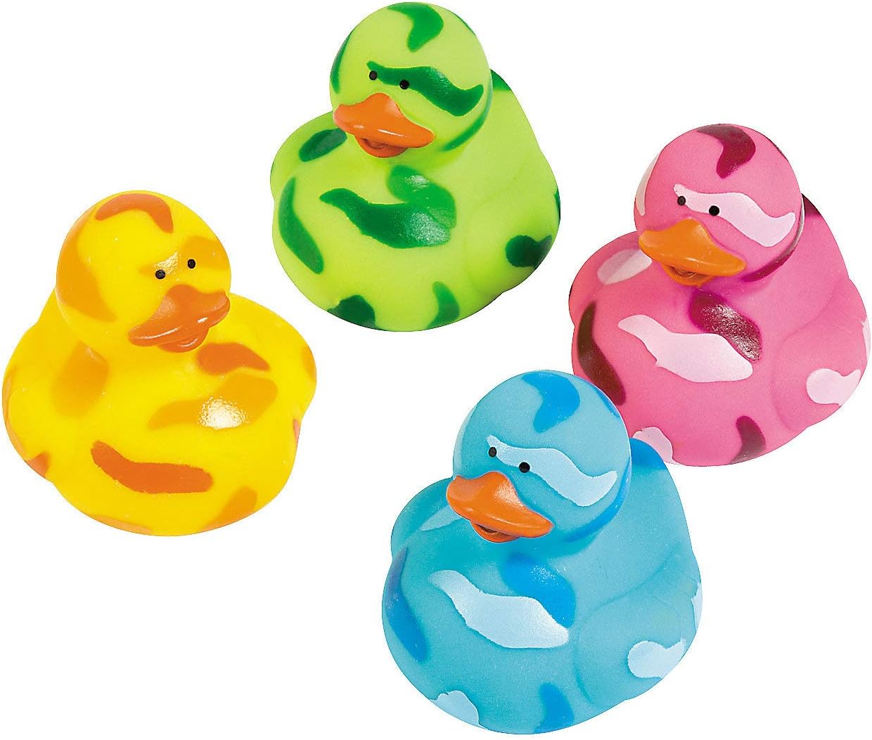 12 Pieces Toys Camo Rubber Duckies Character Toys Rubber Duckies Fun ...