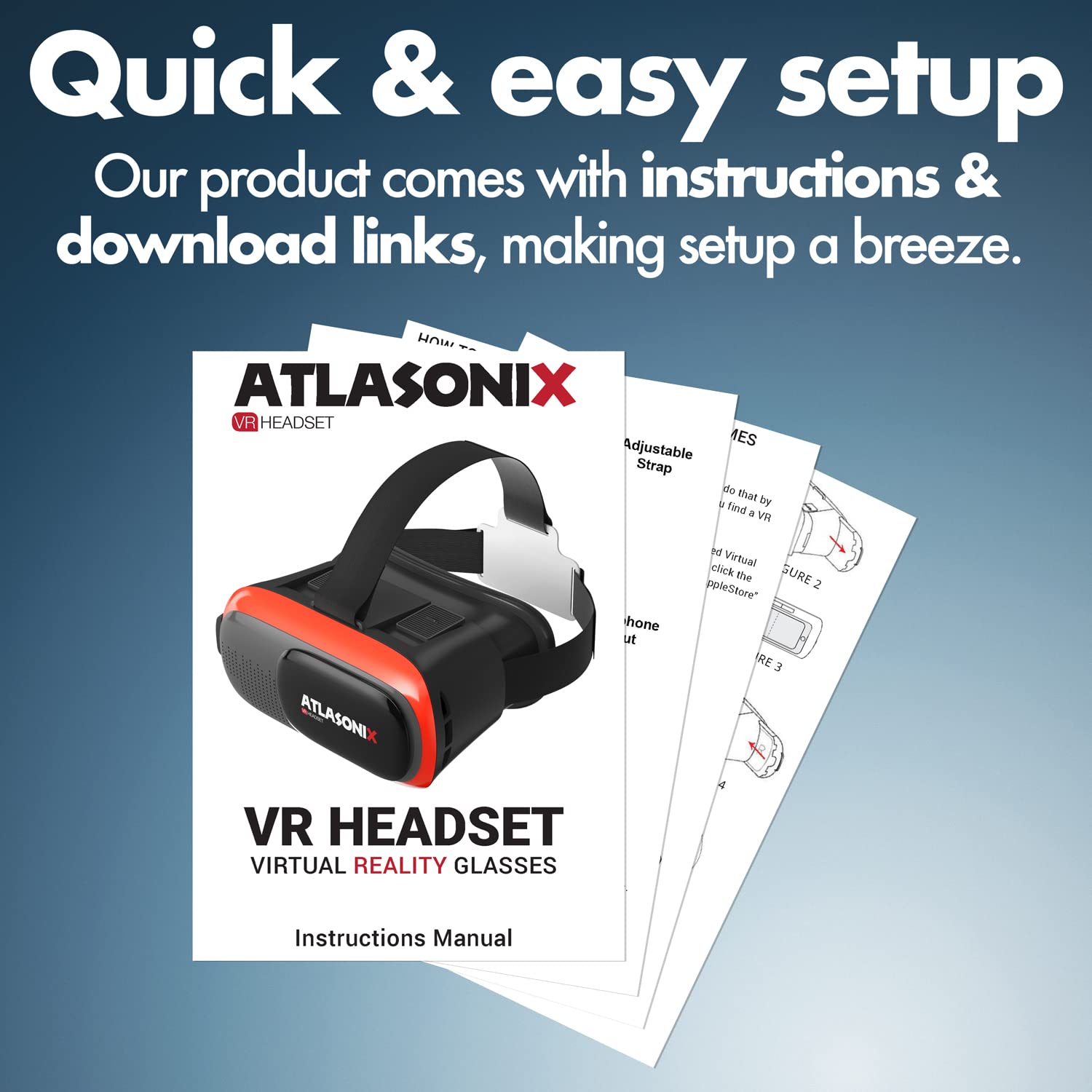 VR Headset For Phone With Controller | Virtual Reality Game System ...