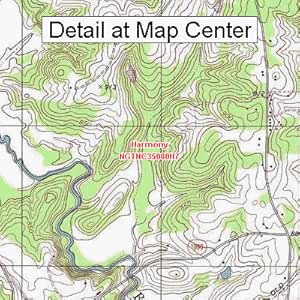 Amazon.com : USGS Topographic Quadrangle Map - Harmony, North Carolina ...