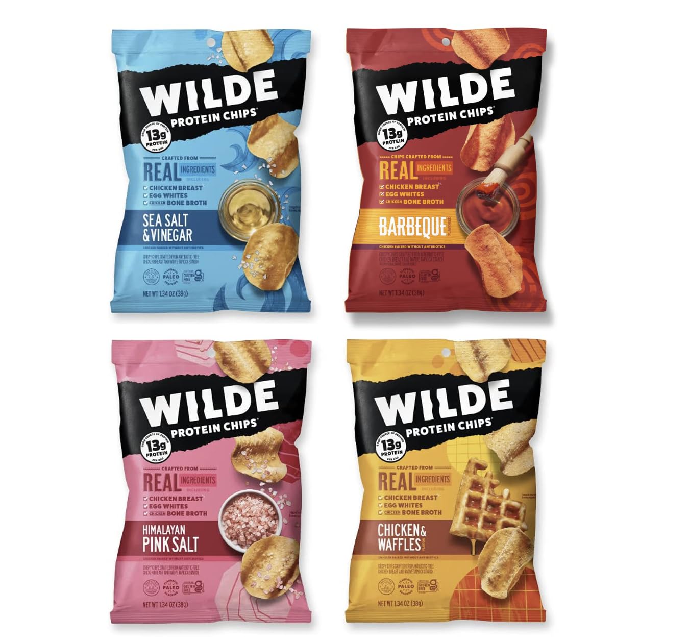 Mua WILDE Protein Chips Variety Pack, Protein Snacks, Keto chips, Made ...