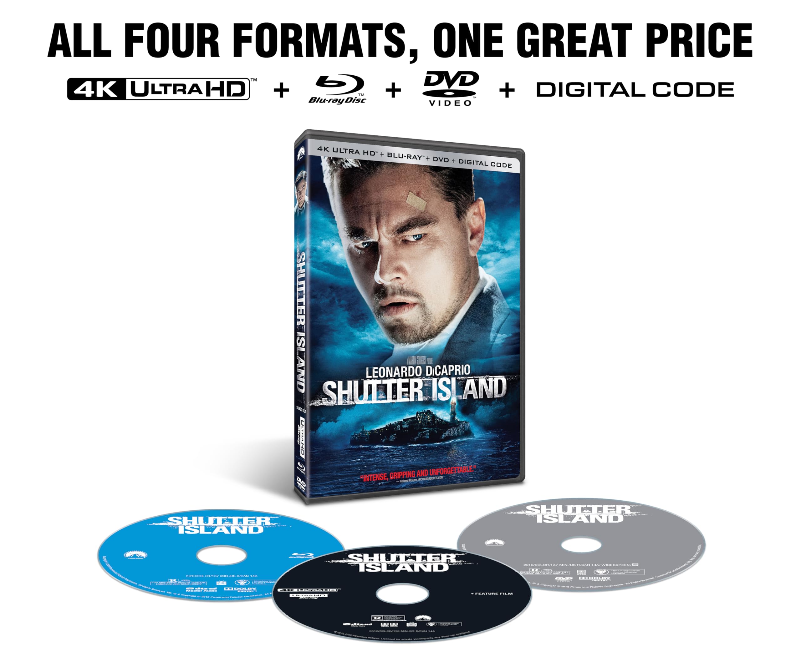 Mua Shutter Island 4K UHD + Blu-ray + DVD + Digital Shutter Island 4K ...