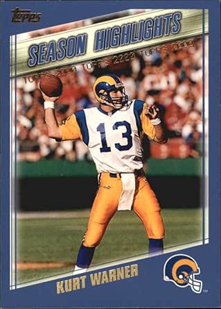 Amazon.com: 2000 Topps Football Card #321 Kurt Warner: Collectibles ...