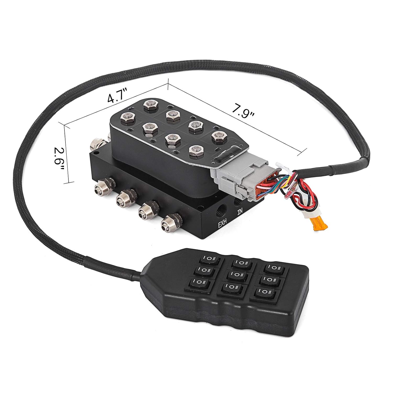 Control Valves Mophorn Accu X4 Solenoid Valve 1/2 NPT Air Ride Manifold ...