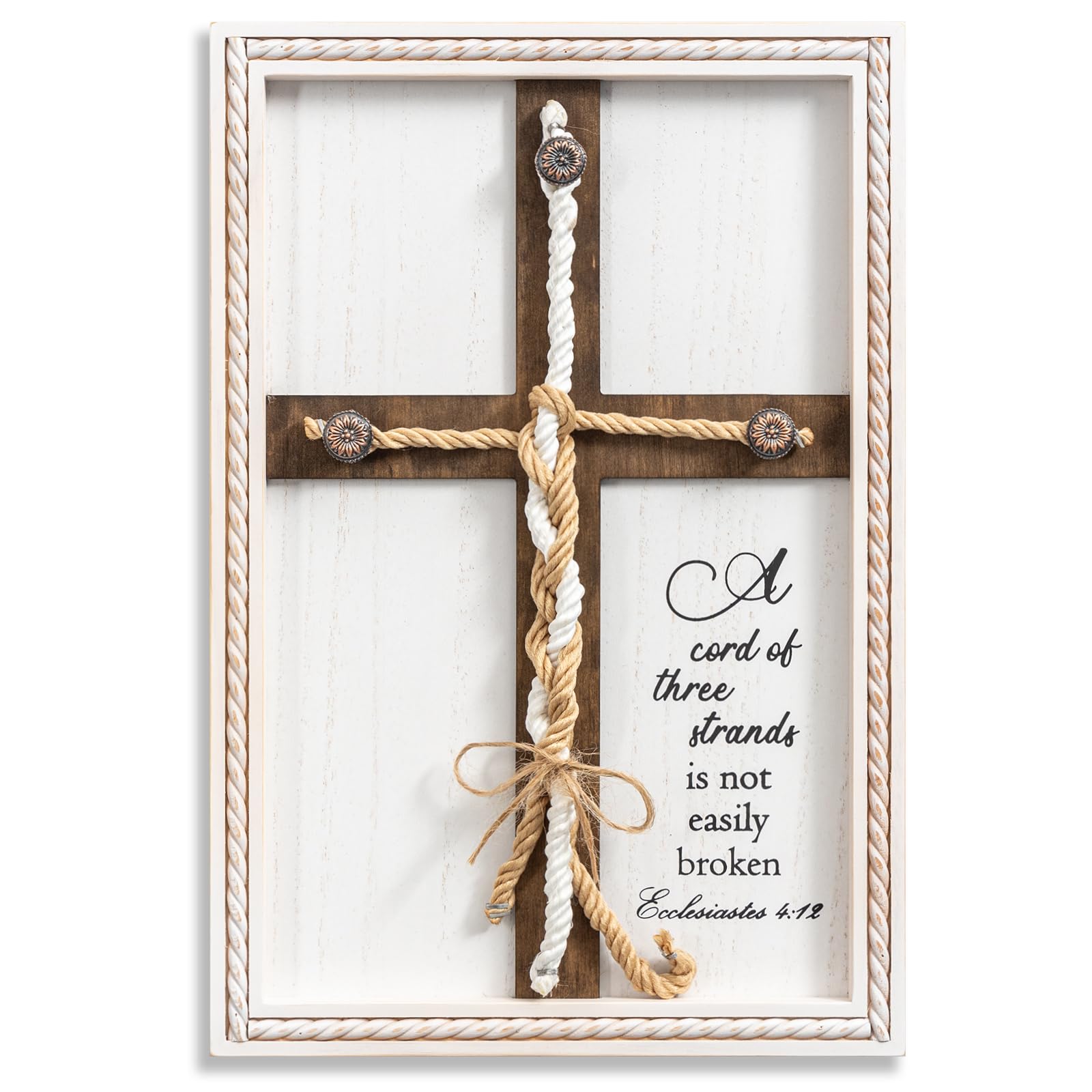 Mua Three Strands Cord Wedding Unity Sign 10" × 15", Unity Cross Braid ...