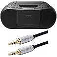 Amazon.com: Sony Cfds70-Blk CD/MP3 Cassette Boombox Home Audio Radio ...