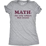 Amazon.com: Math Shirts: The Only Subject That Counts Math Pun Shirt ...