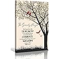 Amazon.com: Serenity Prayer Wall Art Bible Verse Poster Framed ...