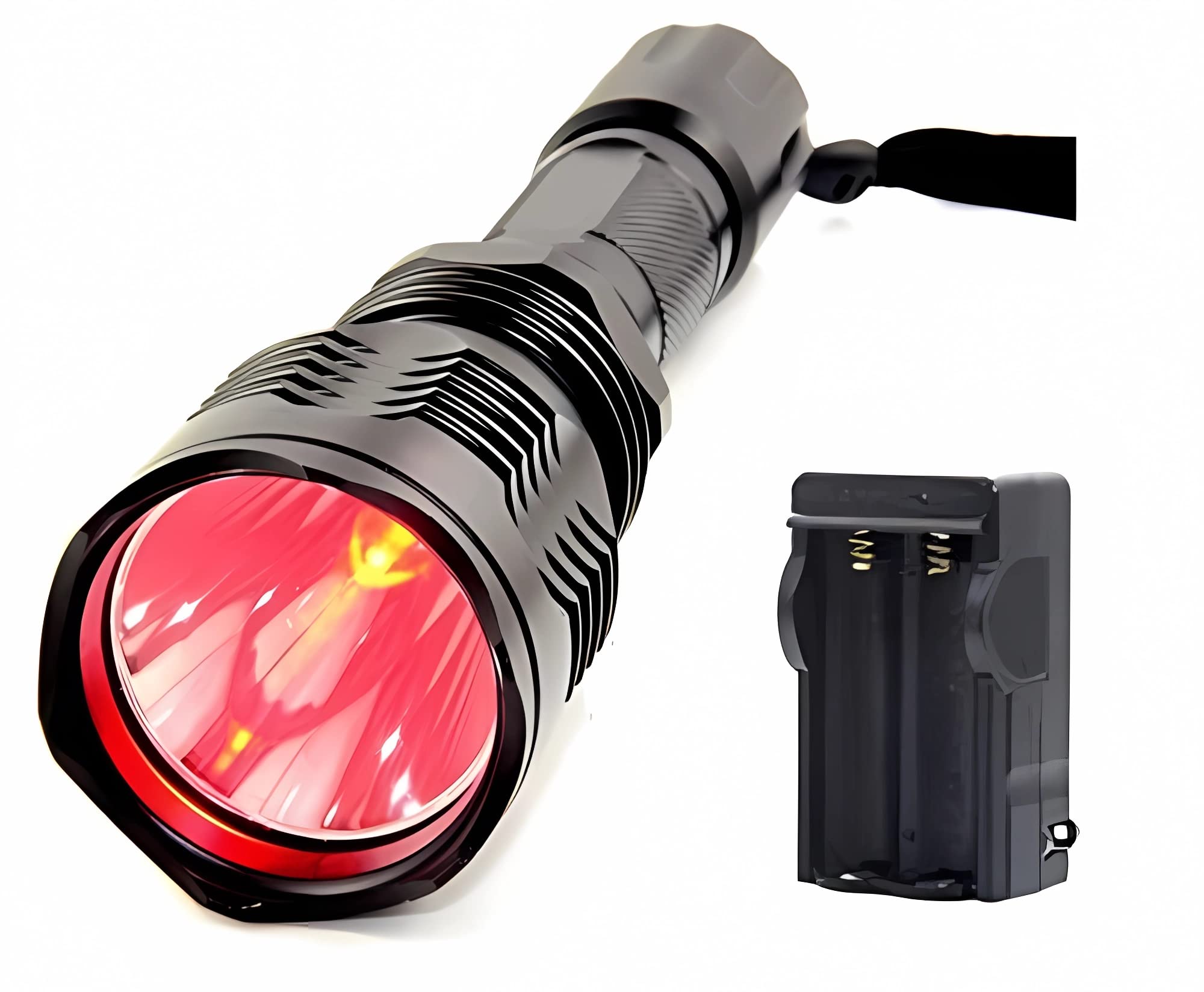 BESTSUN Brightest Waterproof Red Light Flashlight HS-802 1000 Lumens ...