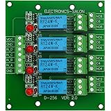 Electronics-Salon 2 DPDT Signal Relay Module Board, DC 24V Version, for Arduino Raspberry-Pi ...