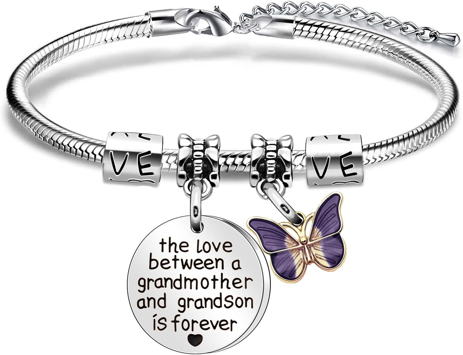 ACAROMAY Grandma Bangles Granddaughter Nana Love Wrist Bracelets ...