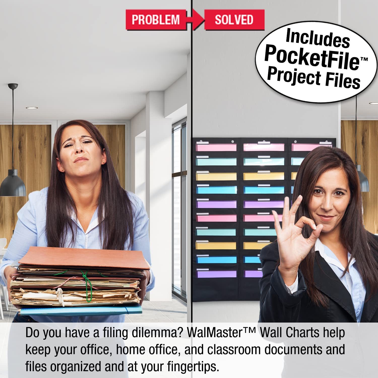 Mua Ultimate Office WalMaster Heavy Duty, 30-Pocket Wall Chart Filing ...