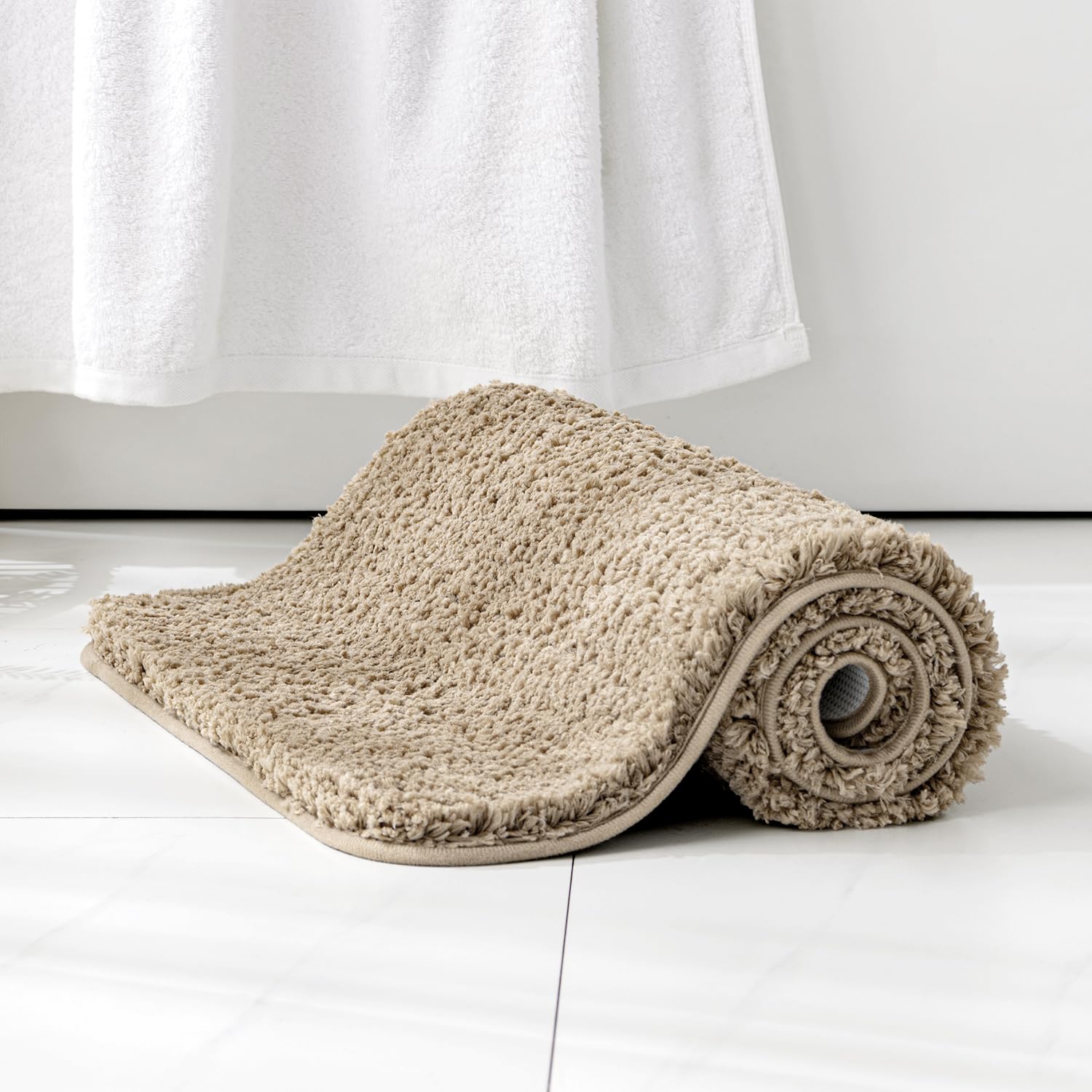 MIULEE Extra Thick Non Slip Bathroom Rug Shaggy Soft Bath Mat Plush ...
