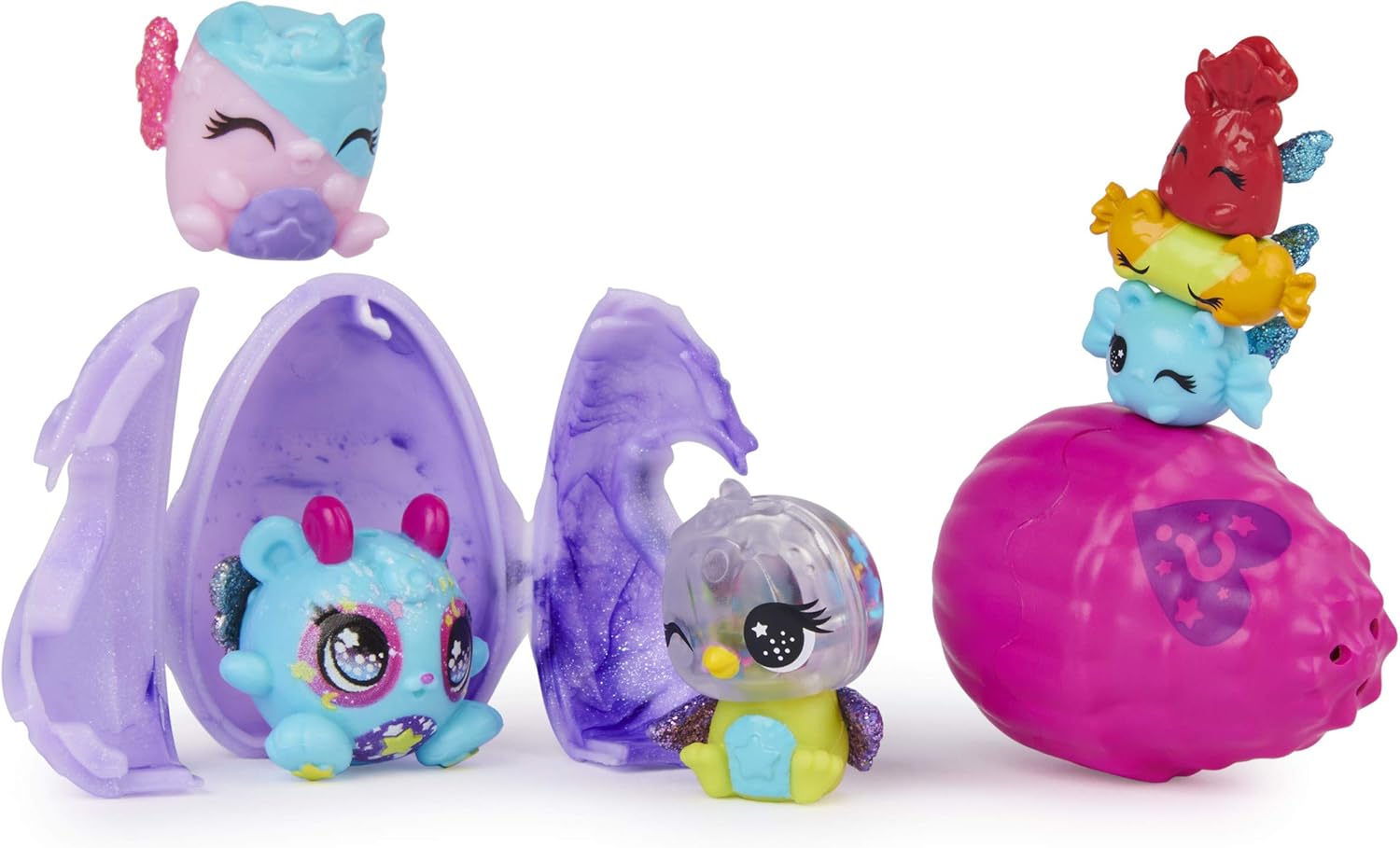 Hatchimals CollEGGtibles, Cosmic Candy Multipack with 4 Hatchimals, for ...