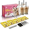 Fusion Select Authentic Bubble Tea Kit Extra Rich (5 Packs) Bubble Tea Drink, Boba Tapioca Pearl ...
