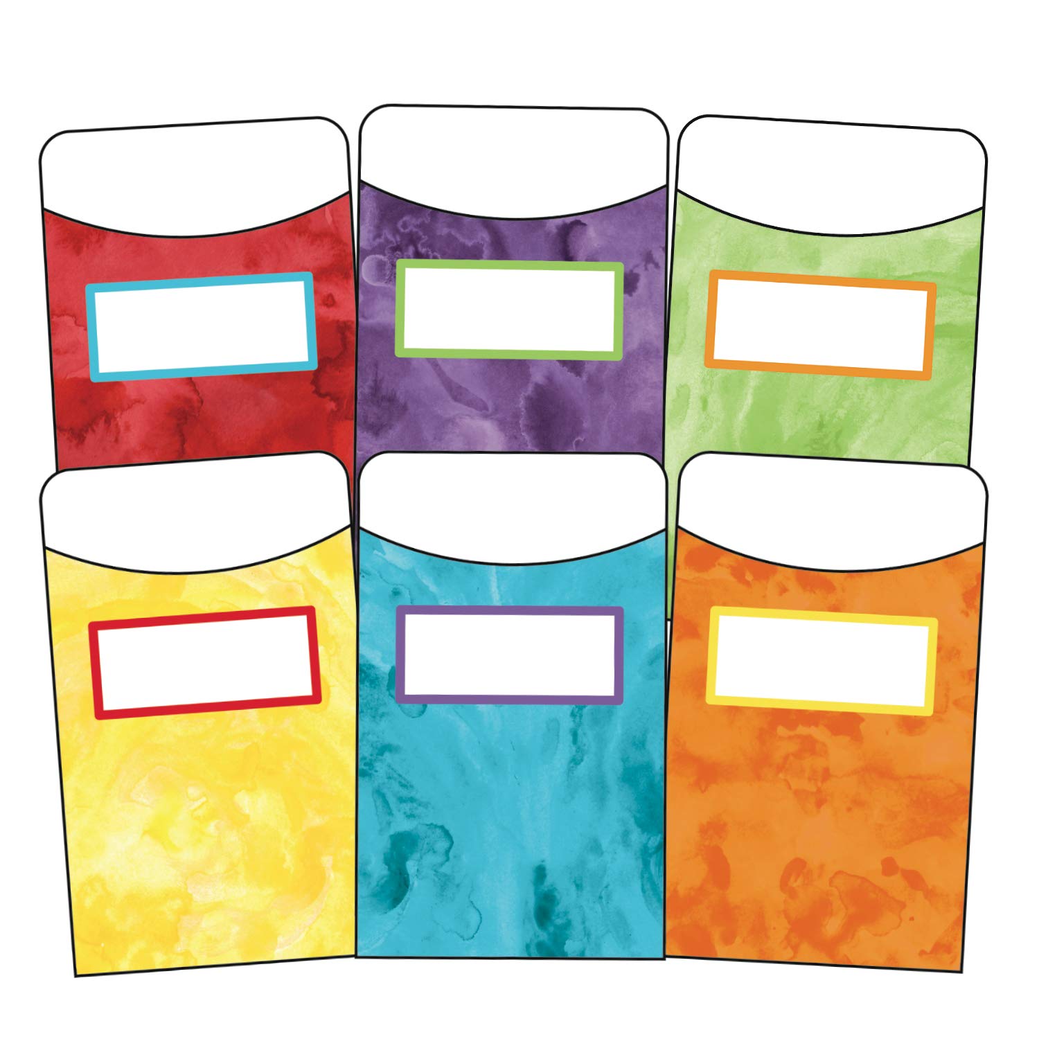 Mua Carson Dellosa 36-Piece Colorful Library Pockets Bulletin Board ...