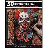 Amazon.com: 50 Clowns From Hell Vol. 2: Grayscale Colored Pencil ...