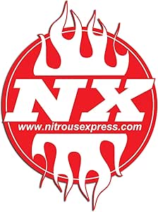 Amazon.com: Nitrous Express 15999 Medium "NX" with Flames Round Logo ...