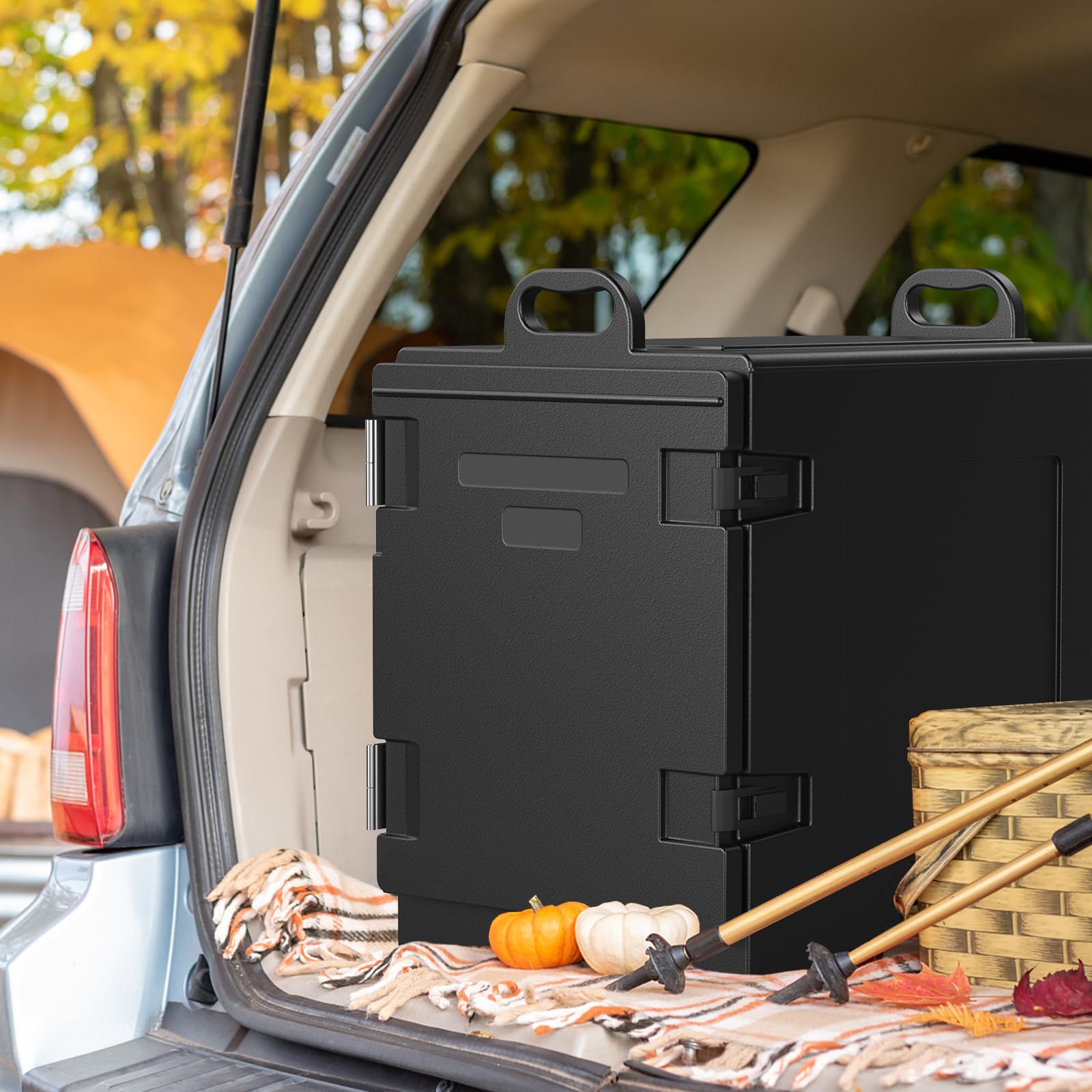 ARLIME 3PCS Insulated Food Pan Carrier, End-Loading Insulated For 5 ...