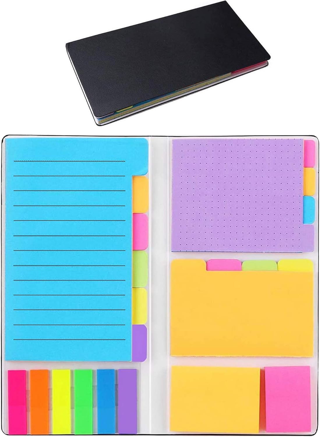 402 Sheets Sticky Notes Set, Multicolored Divider Self-Stick Note Pads ...