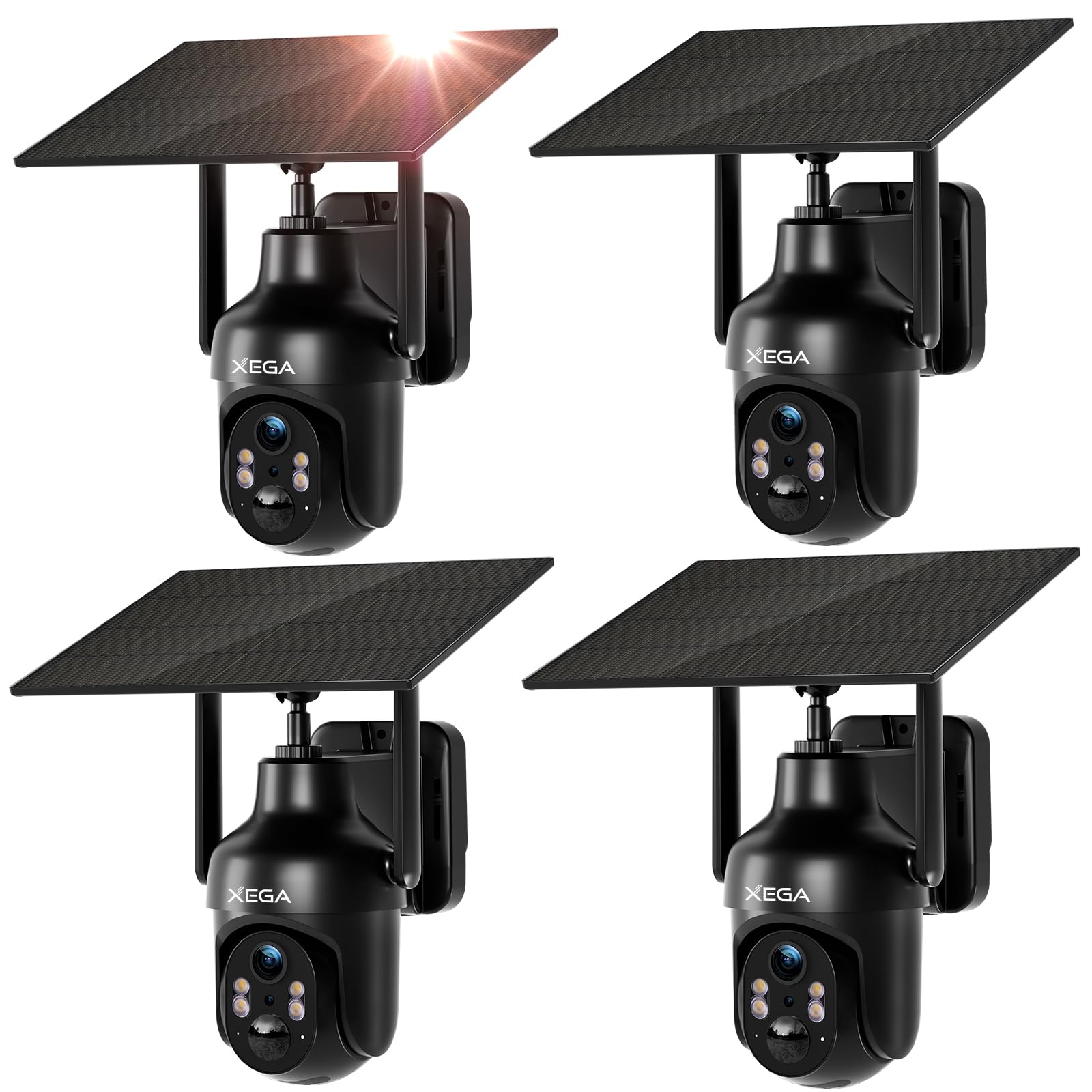 Mua Xega 4 Pack Security Camera Wireless Outdoor, 2K PTZ Camera WiFi ...