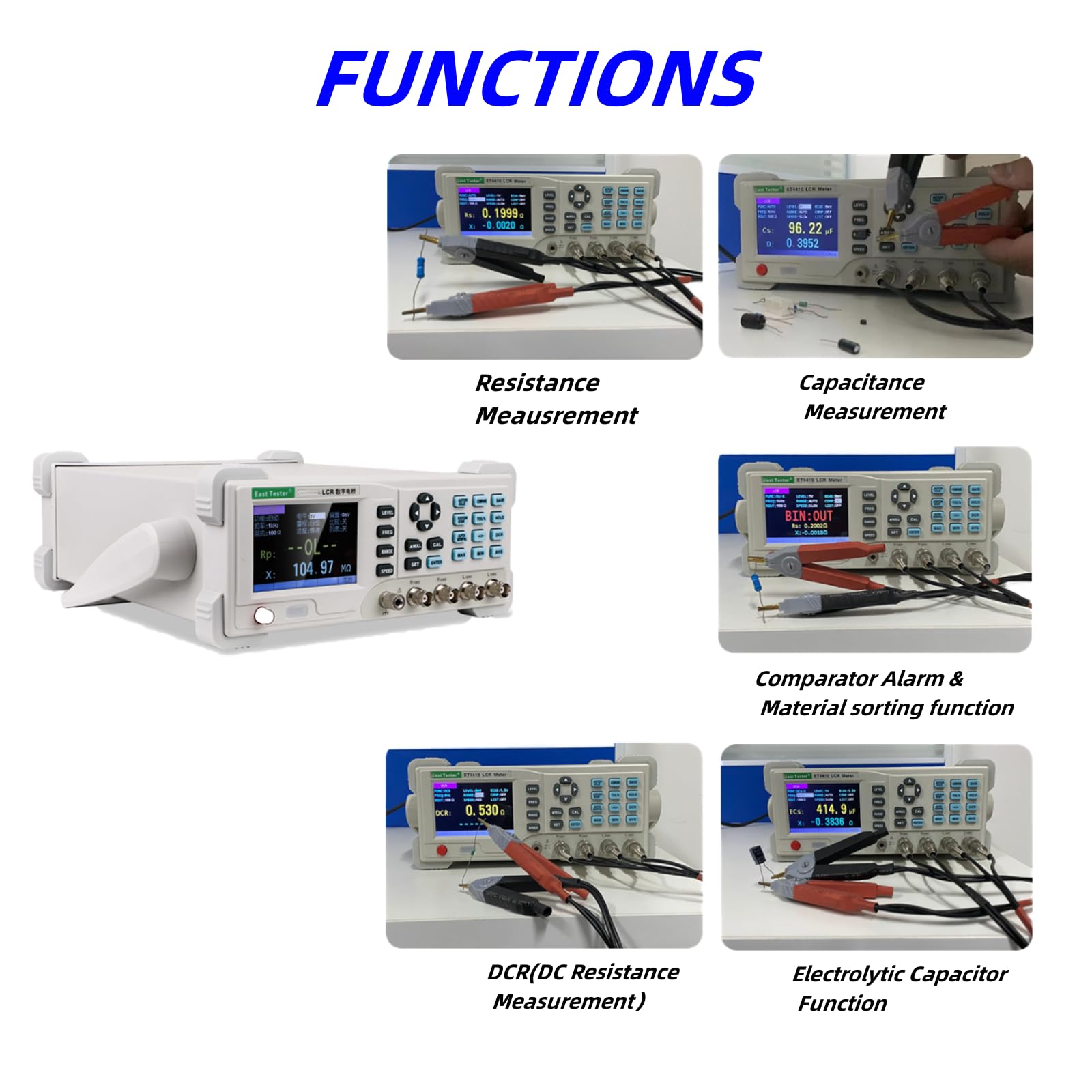 Mua Digital LCR Meter 100Hz~10K Benchtop Inductance Capacitance Meter ...