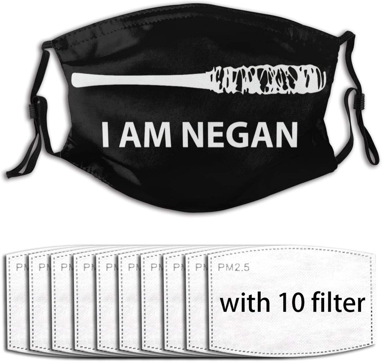 Amazon.com: Negan Walking Dead Fashion Masks Anti-Dust Reusable ...
