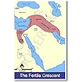Amazon.com: Fertile Crescent Map Ancient Civilizations Classroom Poster ...