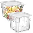 Amazon.com: FoldTier 2 Pieces Square Food Storage Containers ...