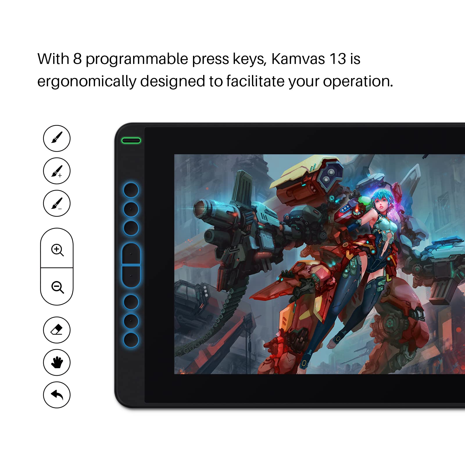 Mua HUION Kamvas 13 Graphic Tablet with Screen, 13.3 Inch Green Drawing ...