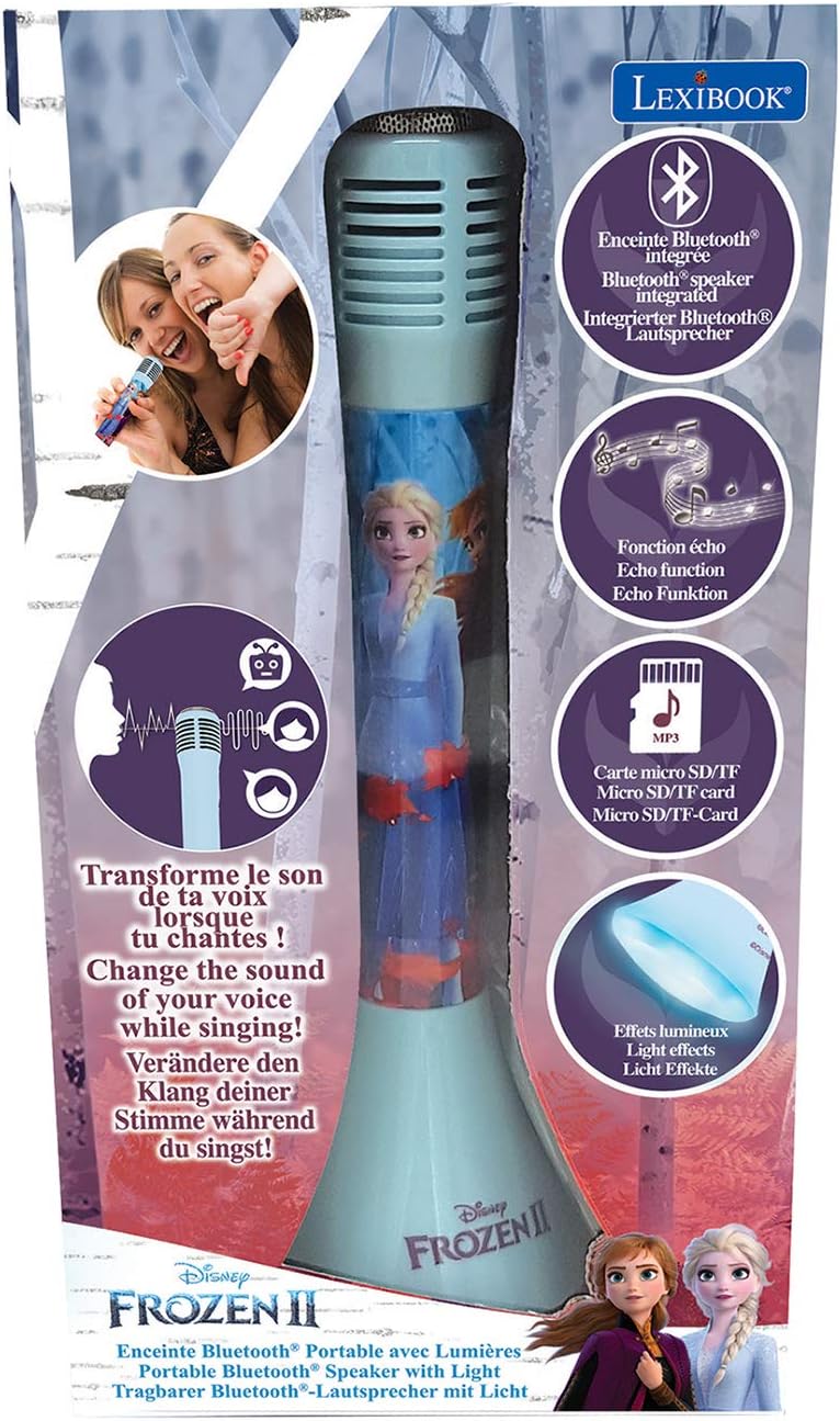 LEXIBOOK MIC210FZ_50 Disney Frozen 2 Elsa Anna Olaf Portable Bluetooth ...