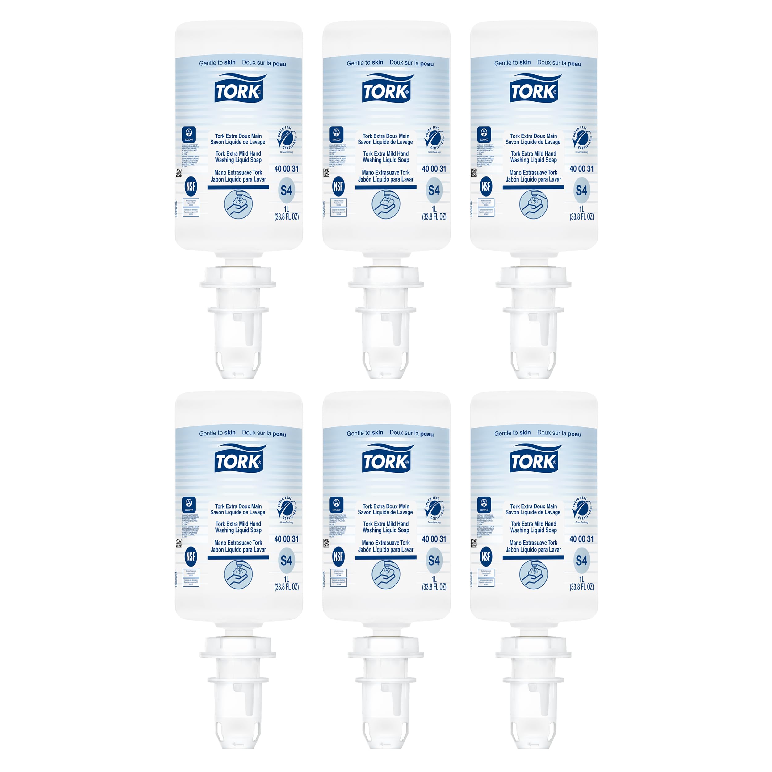 Tork Extra Mild Liquid Hand Soap, Compatible with S4 dispensers ...