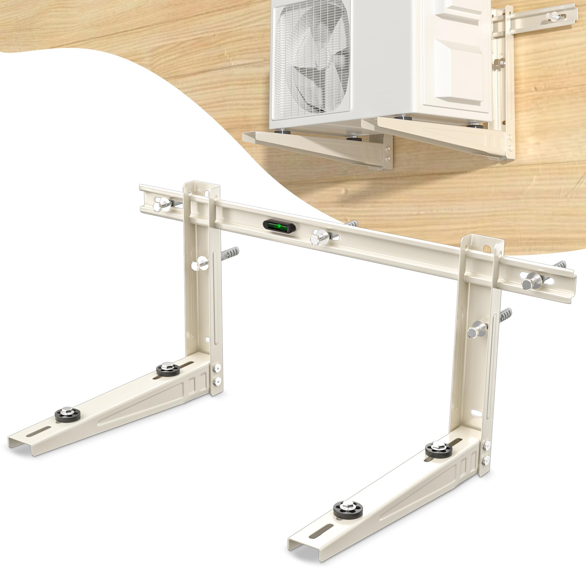 Plusluck Mini Split Wall Mounting Bracket for 7000-12000 BTU Mini Split Air Conditioner with ...