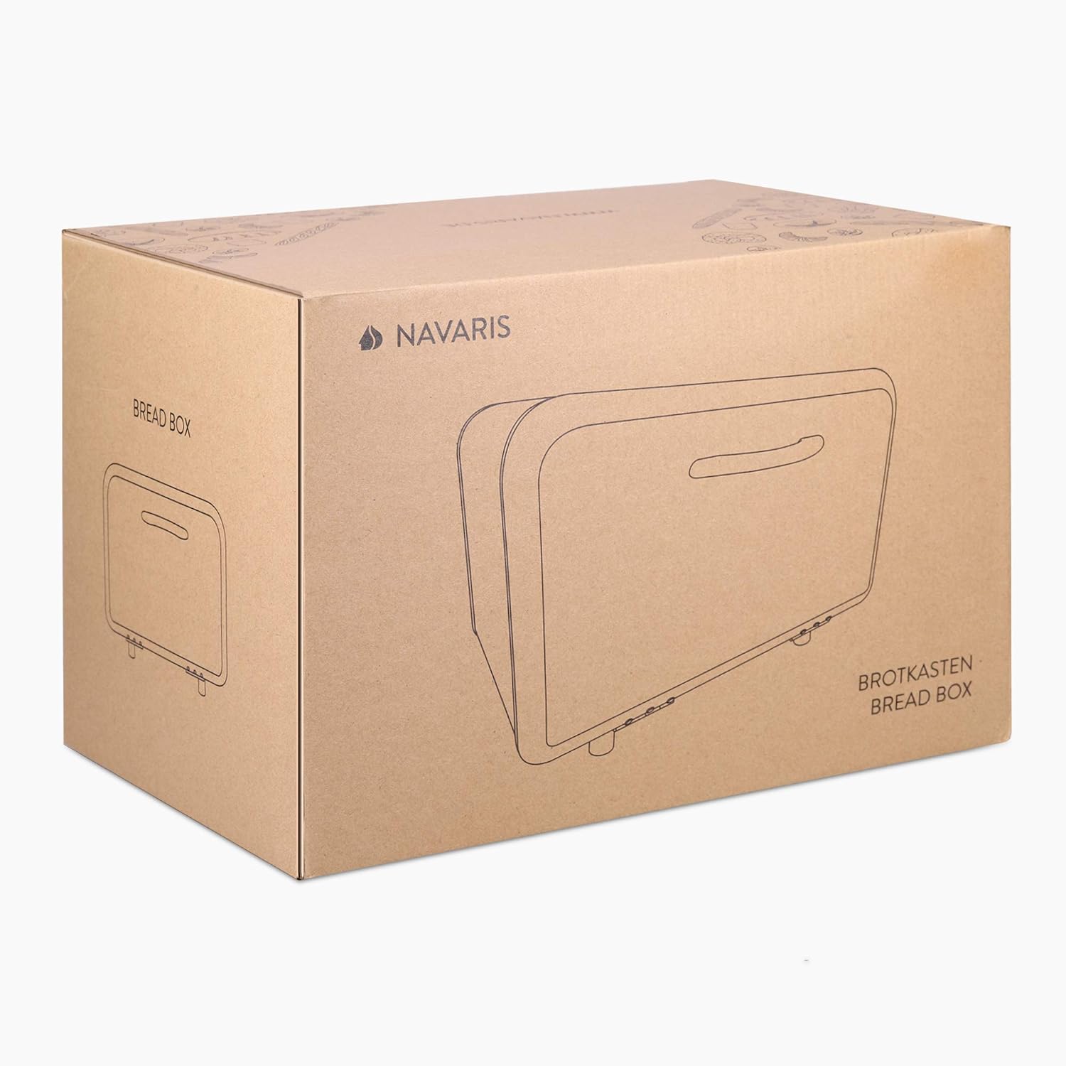 Portapane Cassetta Apertura Frontale Scatola Anti-Muffa Bakery Bread ...