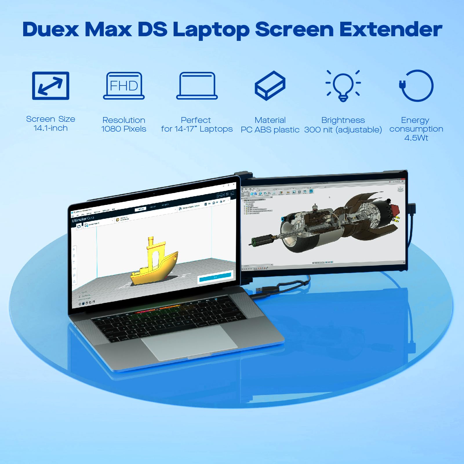 Mua New Mobile Pixels Duex Max DS Portable Monitor, 14.1" FHD 1080P IPS ...