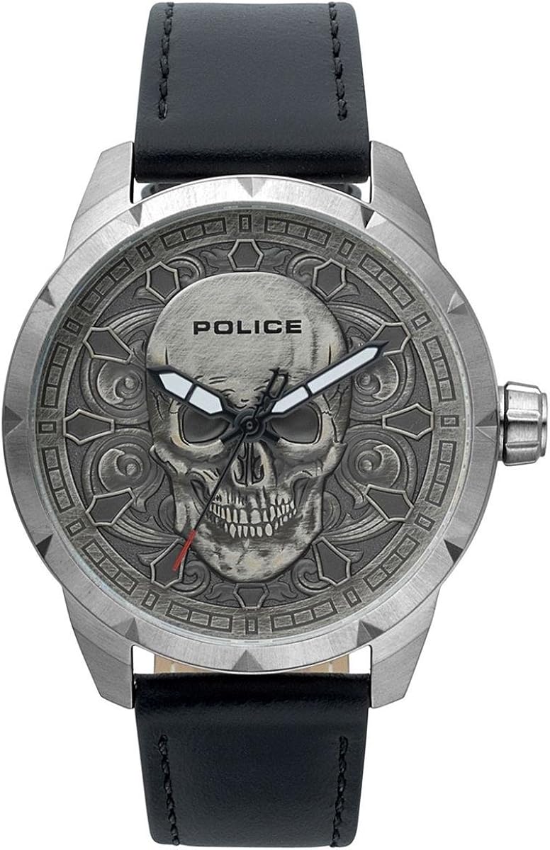 Police Herren Chronograph Quarz Uhr mit Leder Armband PL.15397JS/57 ...