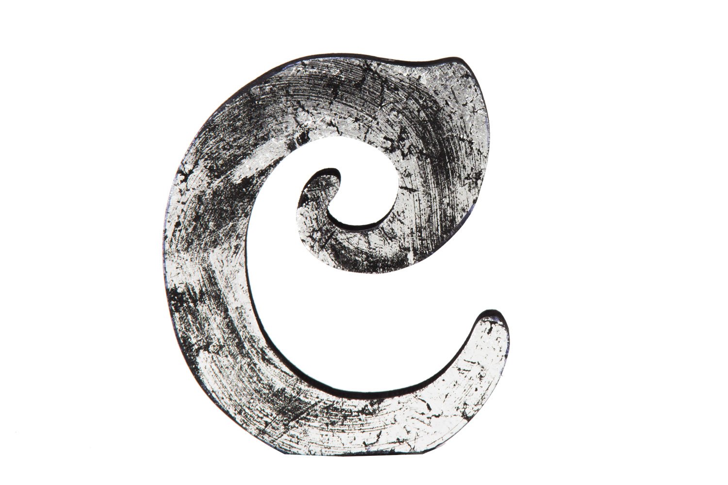 Buy Metallic Look Large 4inch 11cm Wooden Letters Free-standing A to Z ...