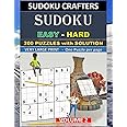 SUDOKU Easy - Hard - 200 PUZZLES WITH SOLUTION: VOLUME 1: CRAFTERS ...