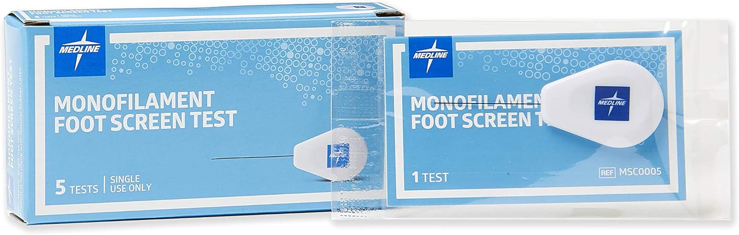 Amazon.com: Medline Monofilament Foot Screen Test (Pack of 5): Health ...