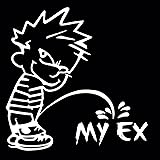 Amazon.com: Calvin Peeing On Liberals Decal, Funny Car Stickers, Calvin ...